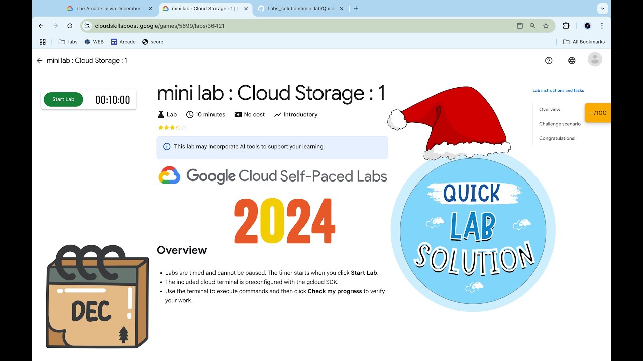 mini lab : Cloud Storage : 1 | #qwiklabs | #trivia | [With Explanation🗣 ...