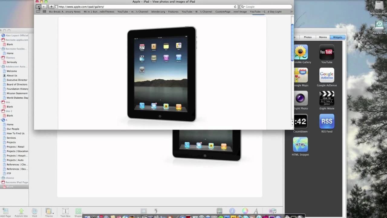 Recreate Apple iPad Page in iWeb - YouTube
