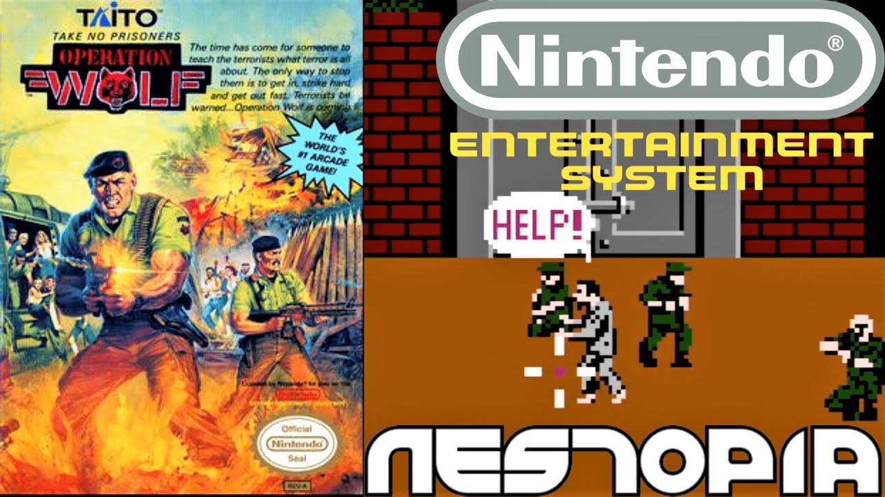 Operation Wolf (1989) Nintendo Entertainment System (NES) Gameplay in ...