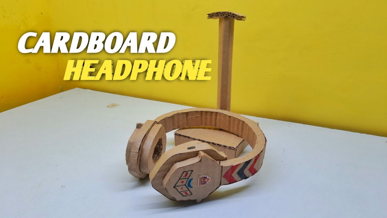 How To Make Cardboard Headphone #craft #cardboardcraft - YouTube