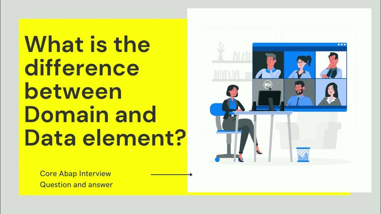 Difference between Domain and Data Element - YouTube