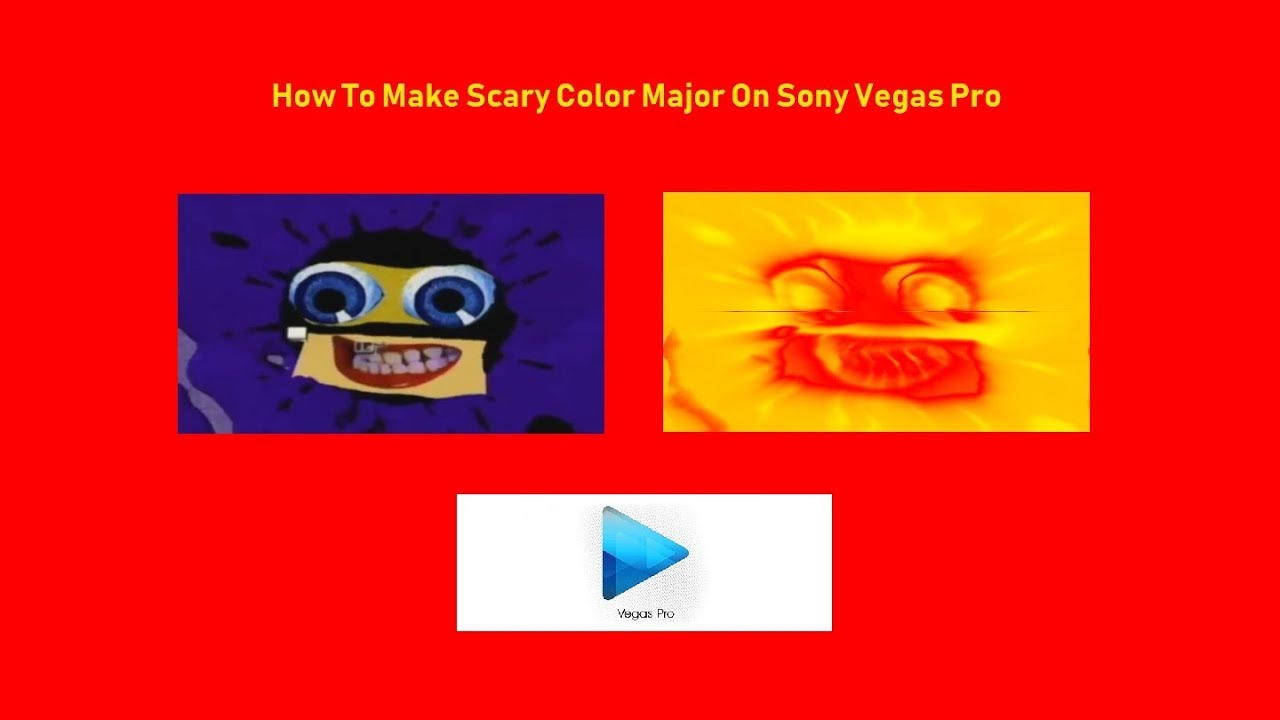 How To Make Scary Color Major On Sony Vegas Pro - YouTube