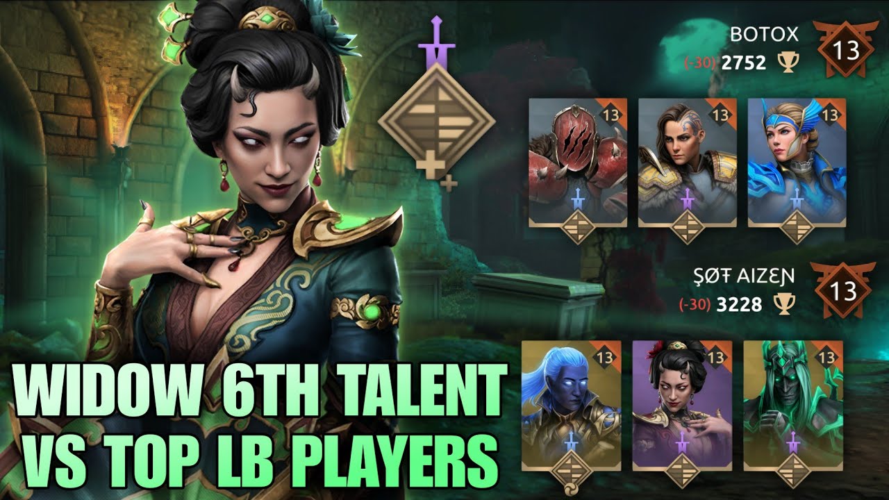 Widow's 6th Talent Destroying the Top Leaderboard Players | Shadow ...