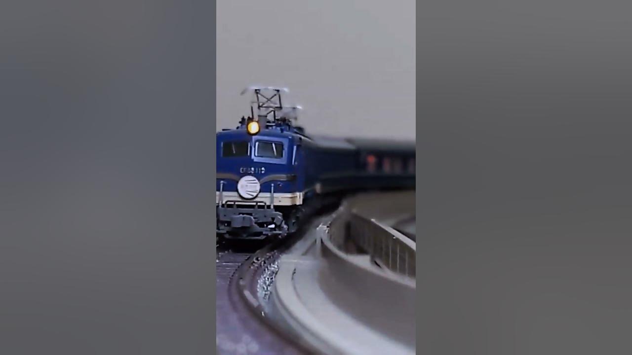 中編5 国鉄 EF58 初期型特急色 + 20系 初期あさかぜ JNR EF58 + 20 SERIES Sleeper Express ”ASAKAZE” ＃train - YouTube