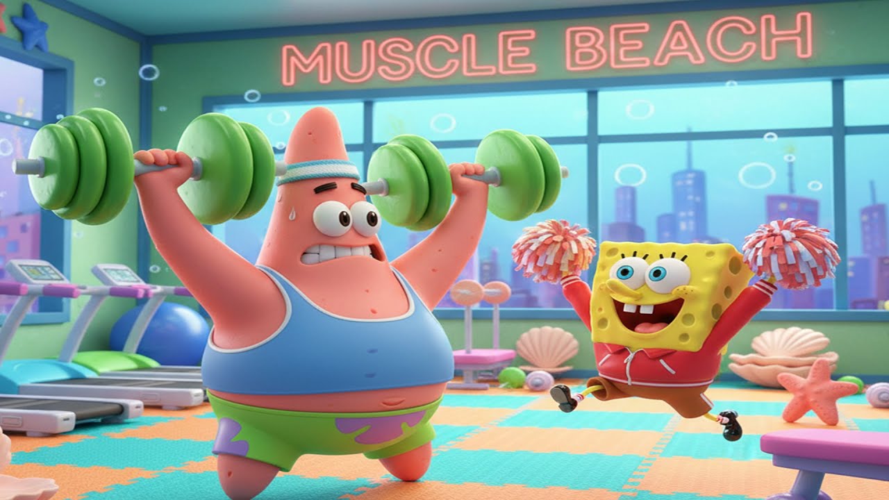 Patrick Star’s Epic Gym Makeover 💥 With Spongebob as His Motivator 💪🏋️ ...