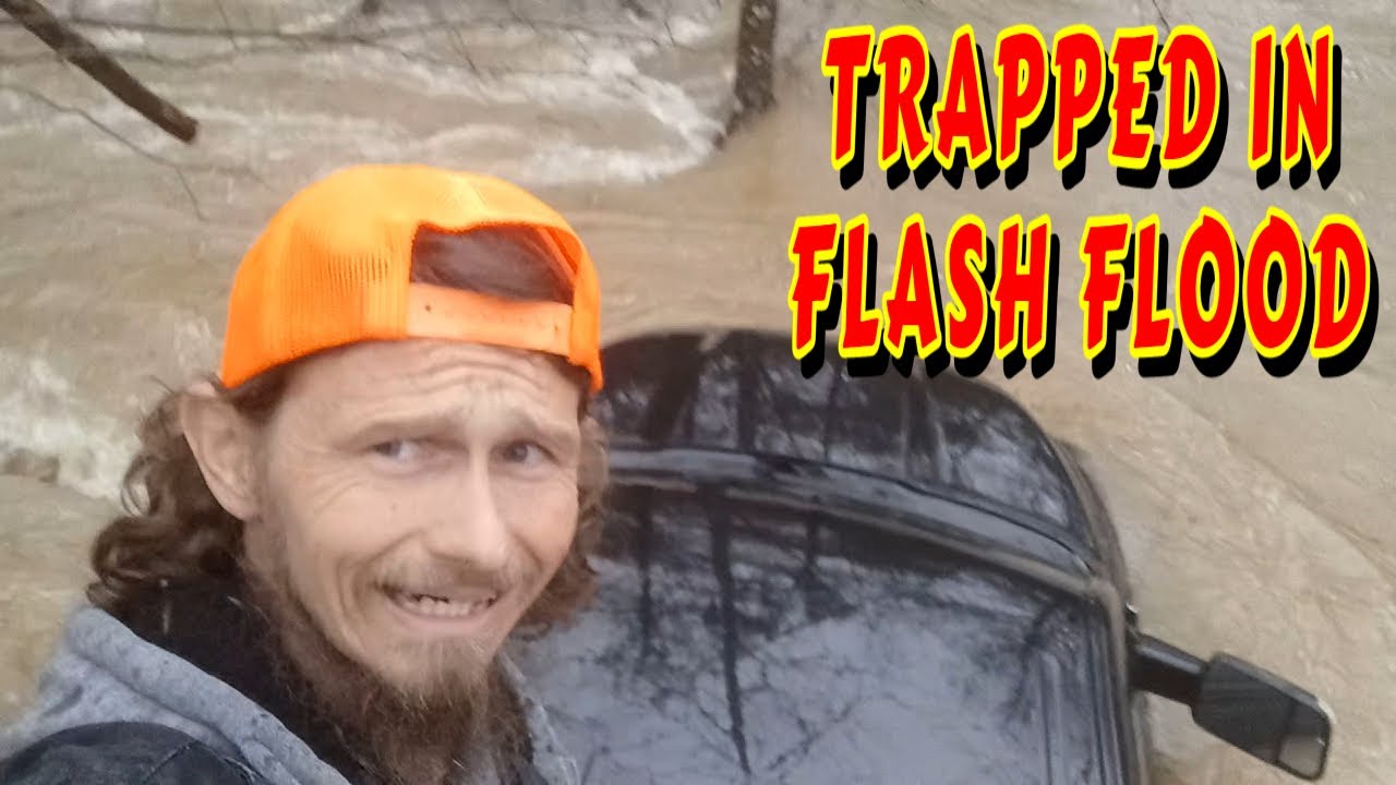 TRAPPED IN FLASH FLOOD!!!! couple builds, tiny house, homesteading, off ...