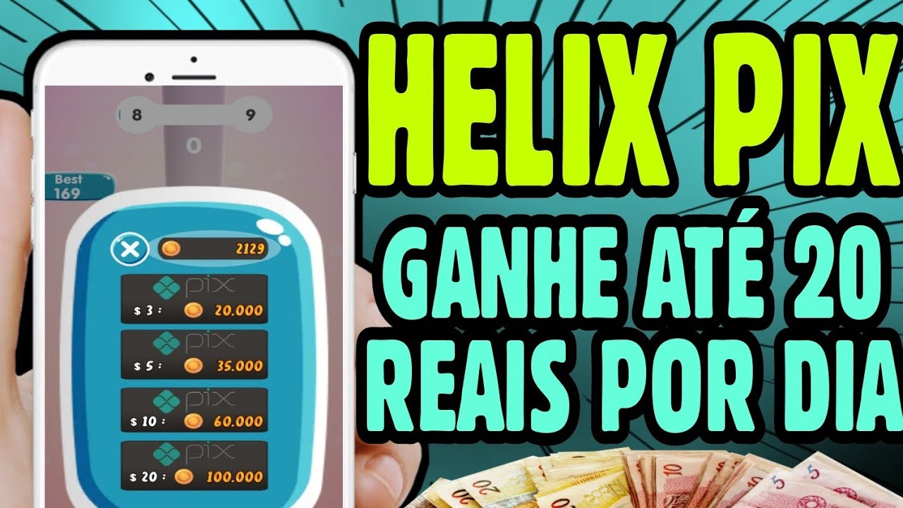HELIX PIX GANHE ATÉ 20,00 REAIS POR DIA VIA PIX | SEM CONVIDAR - YouTube