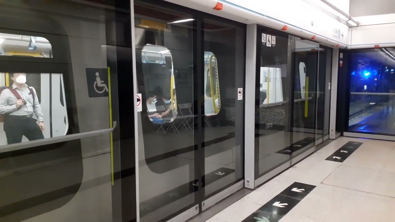（ERL No.4）MTR East Rail Line R-Train D010-D012 Depart Hung Hom Station ...