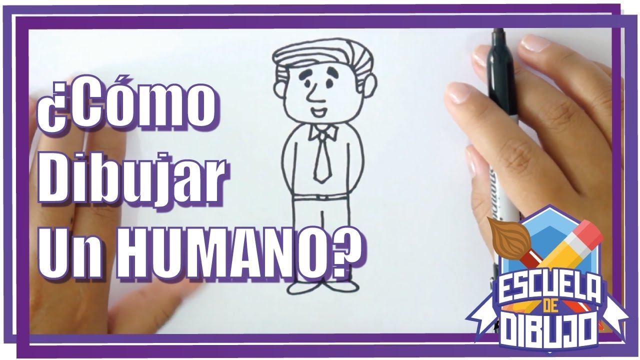 ¿Cómo Dibujar un HUMANO? 👨‍👦 Dibujo de un Humano Paso a Paso 👨‍🏫👩‍🏫 ...