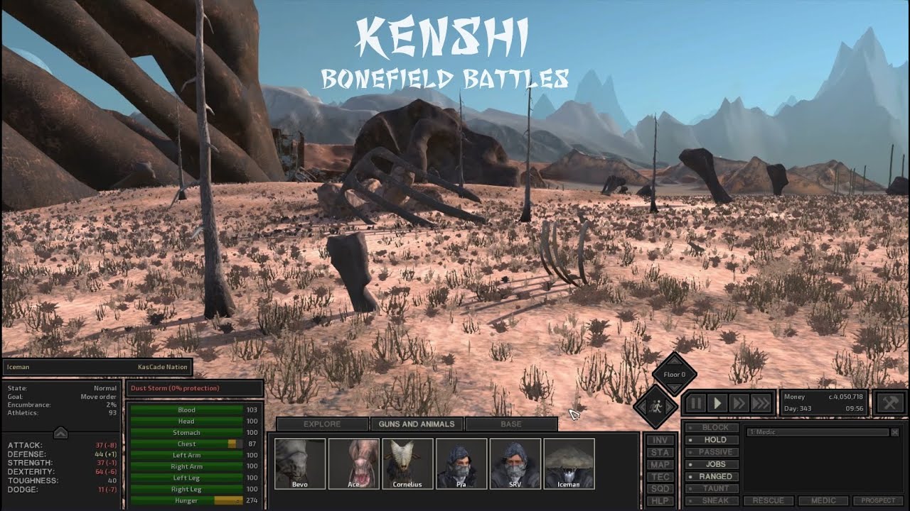 Kenshi (Cannibal Start) I Bonefield Battles - YouTube