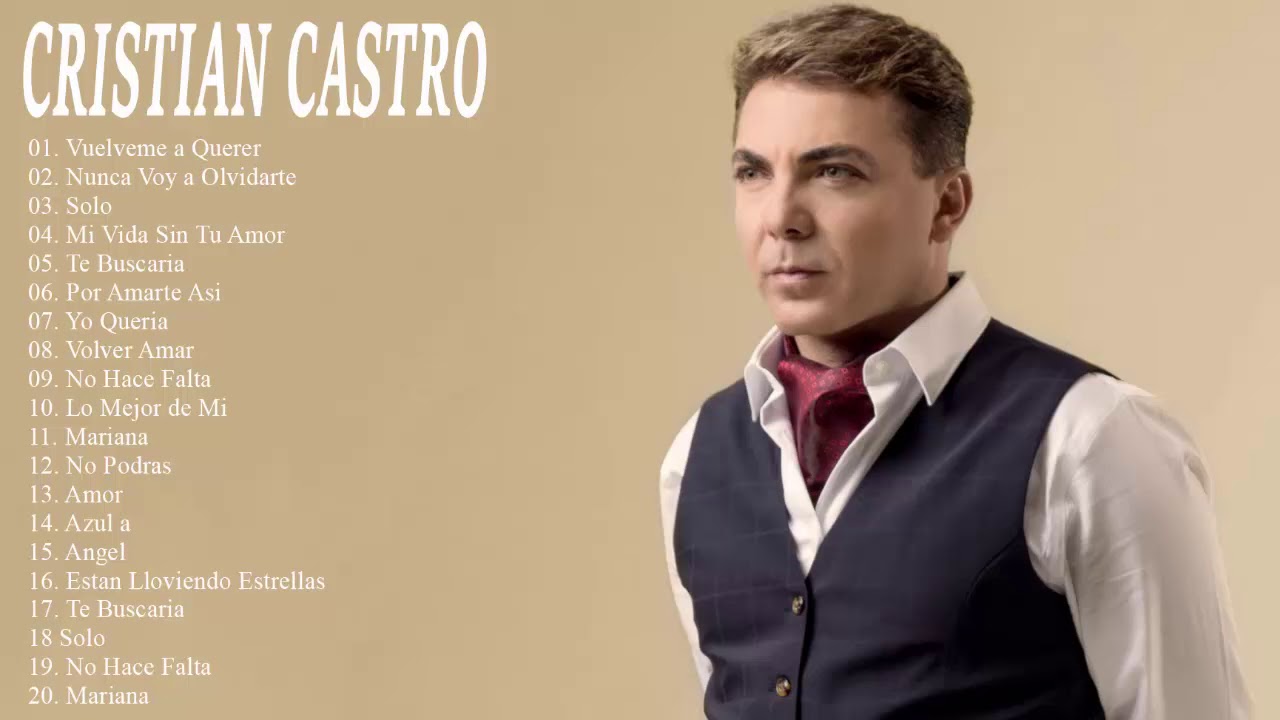 Cristian Castro Éxitos Sus Mejores Romanticás - Cristian Castro Grandes ...