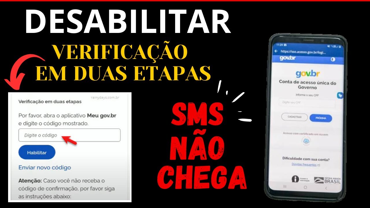 Desativar Verificacao Em 2 Etapas Gov.br