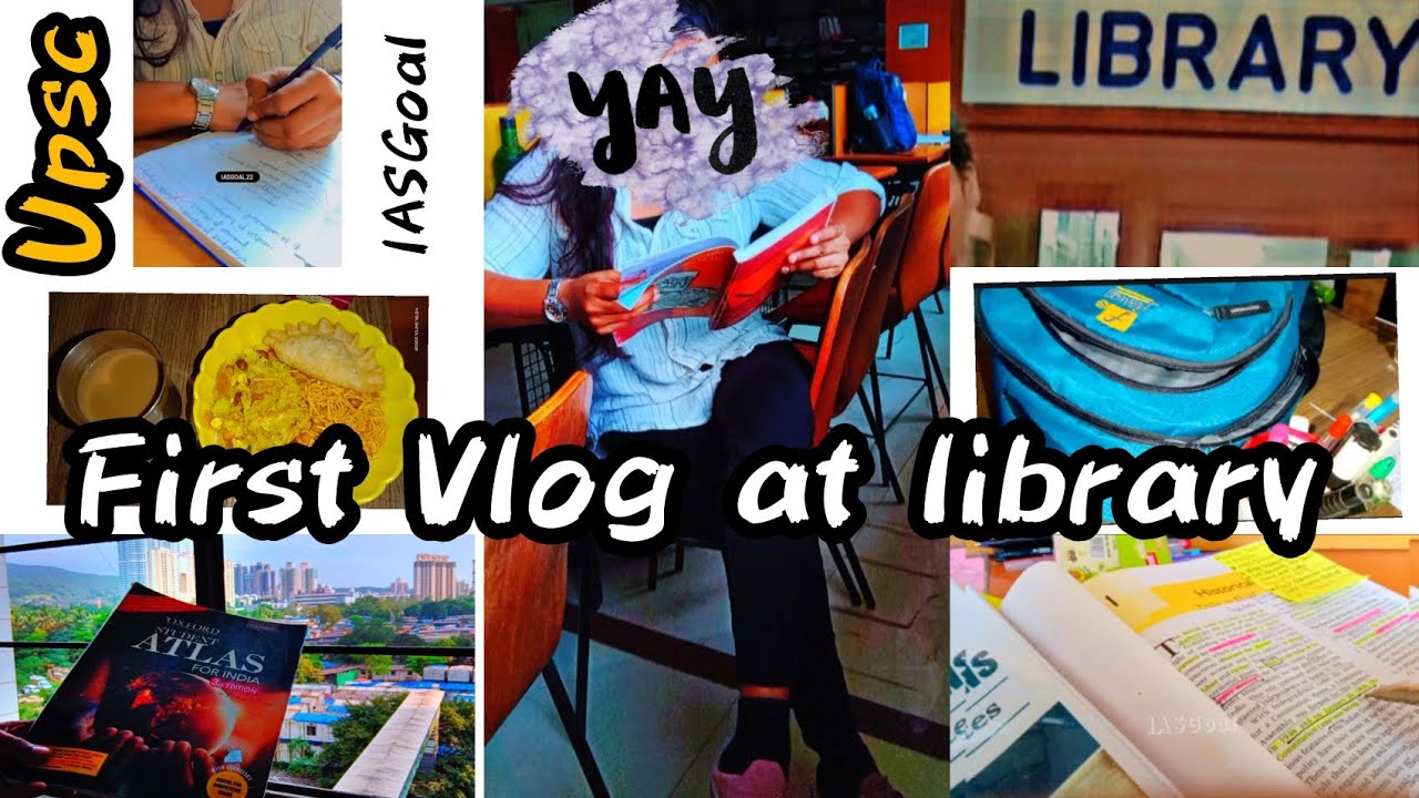 My First day at library। upsc study library vlog। @iasgoal2207#IASGoal ...