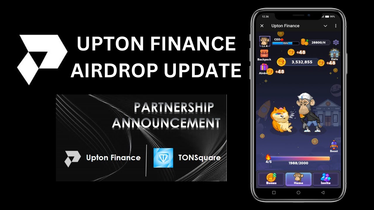 Upton Finance Airdrop Update Fitur Mini Game yang Lucu di Telegram - YouTube