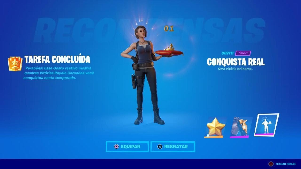 Fortnite Capitulo 3 Emote da Coroa - YouTube