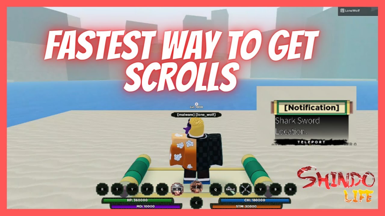 *FASTEST WAY* TO GET SCROLLS IN SHINDO LIFE | RELLGAMES - YouTube