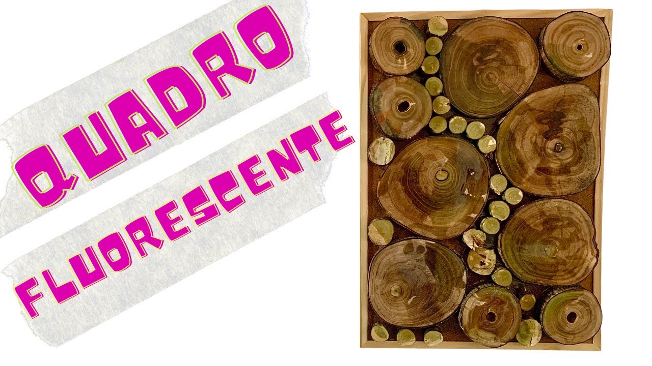 Come fare un quadro con delle fette di legno fai da te - YouTube
