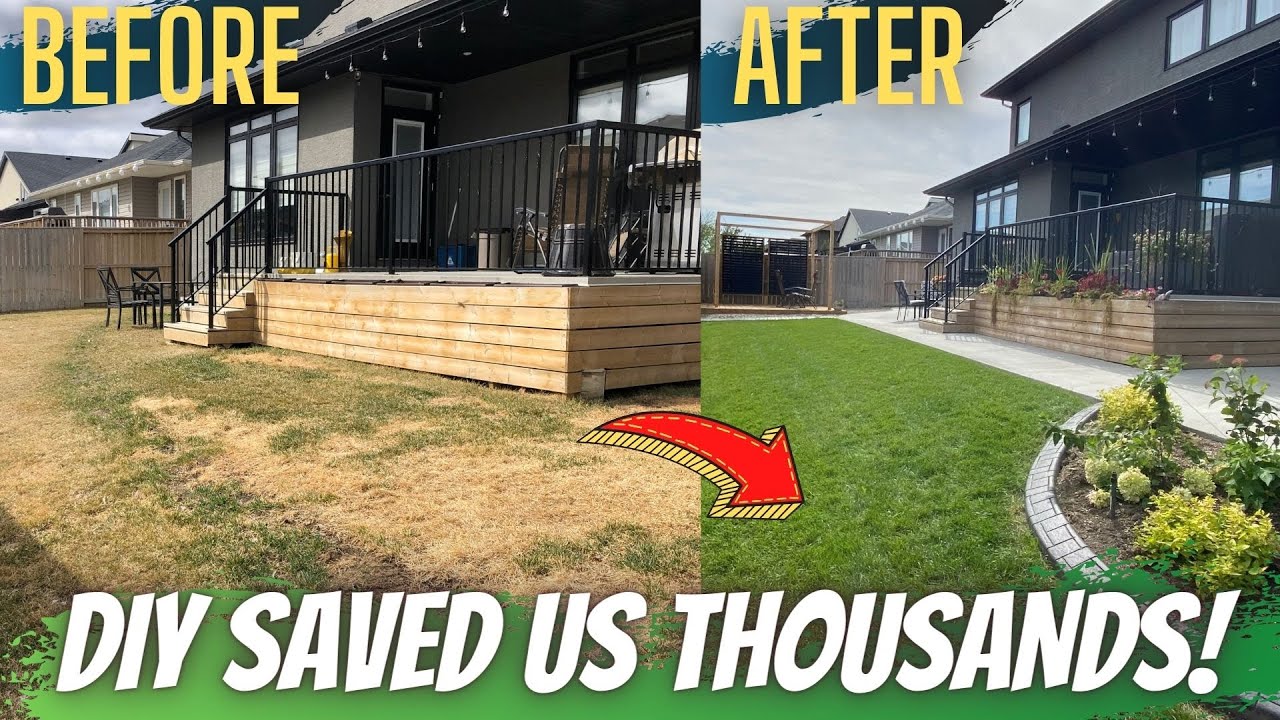 Backyard Landscaping Transformation Makeover DIY Part 1. We Have a ...