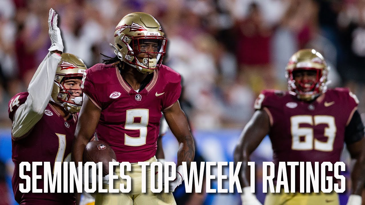 Florida State & LSU Top the Week 1 TV Ratings for College Football at ...