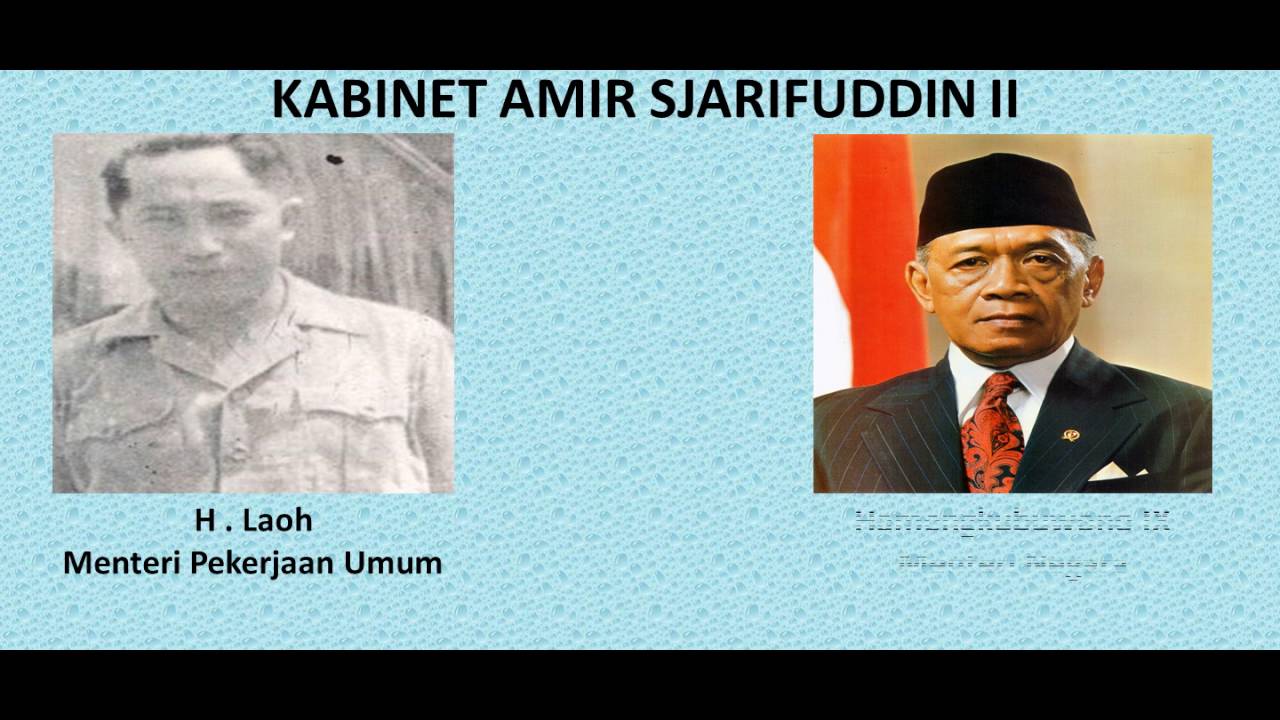KABINET AMIR SYARIFUDDIN 2 - YouTube