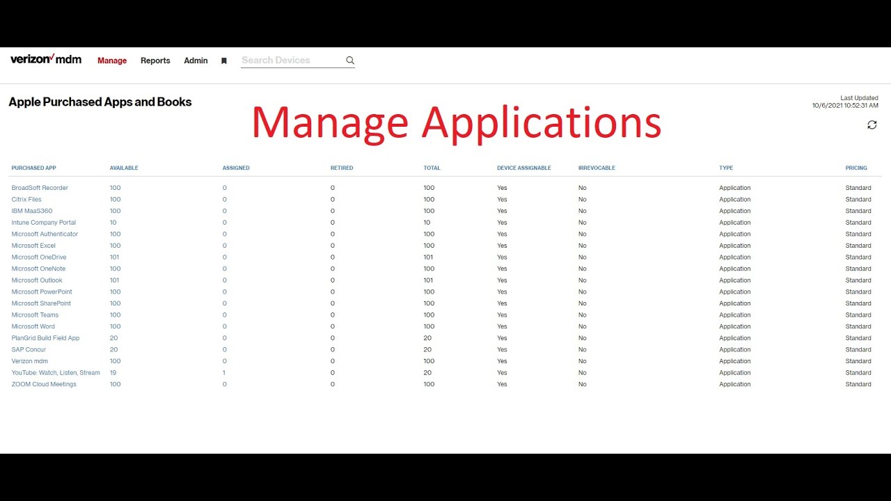 Verizon MDM Application Tutorial - YouTube