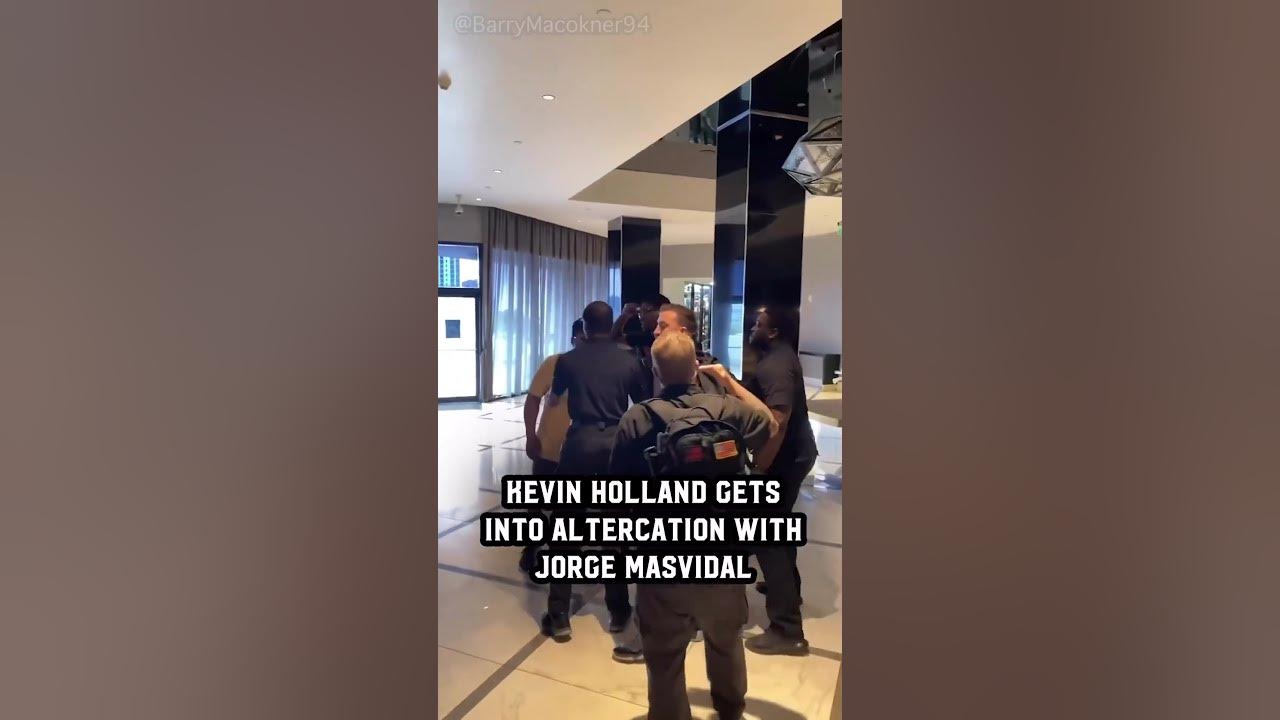 Kevin Holland Altercation With Jorge Masvidal Fight Week - YouTube
