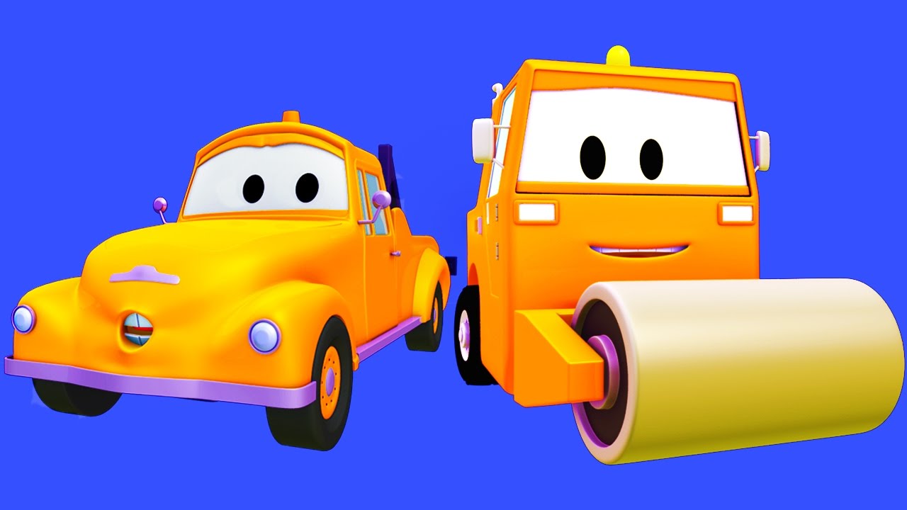 Steve The Steamroller and his friends in Car City ! Tom The Tow Truck ...