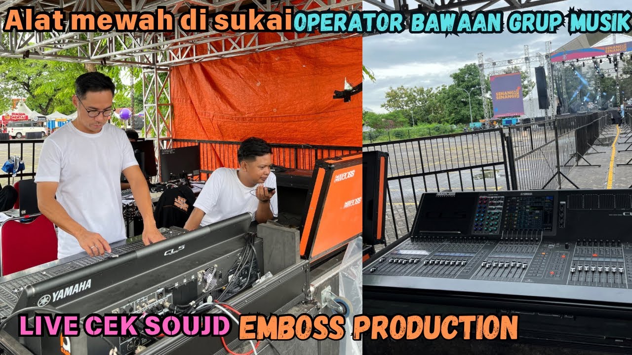 alat mewah untuk konser emboss pro sudah cek sound glerr full system ...