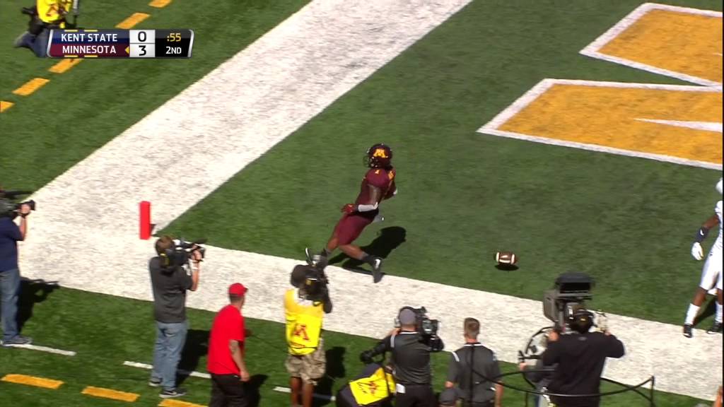 KJ Maye 14-Yard Touchdown vs. Kent State - YouTube