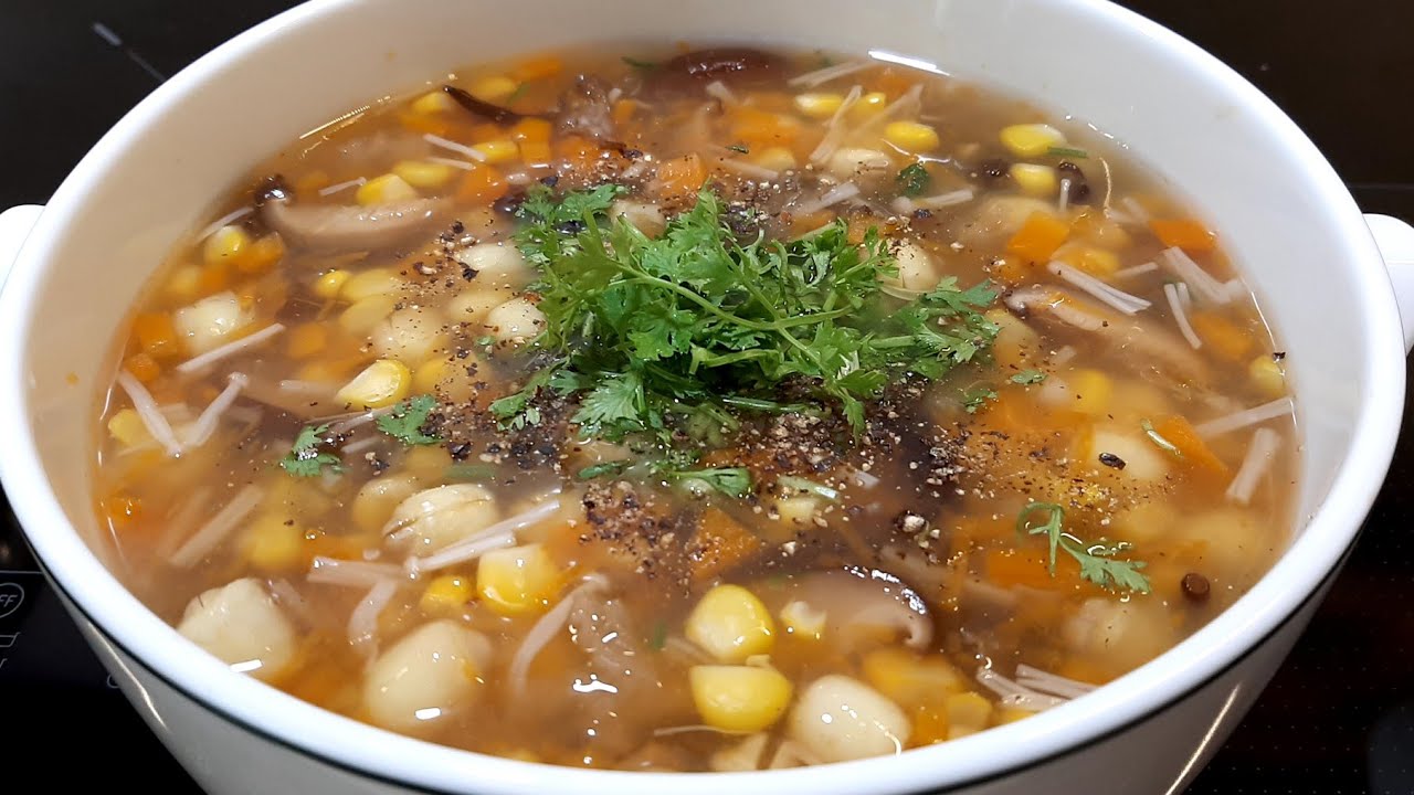 Làm Món ;,SÚP CHAY Từ Bắp ,hạt sen Rau Củ ,thơm ngon bổ dưỡng ,dễ nấu ...