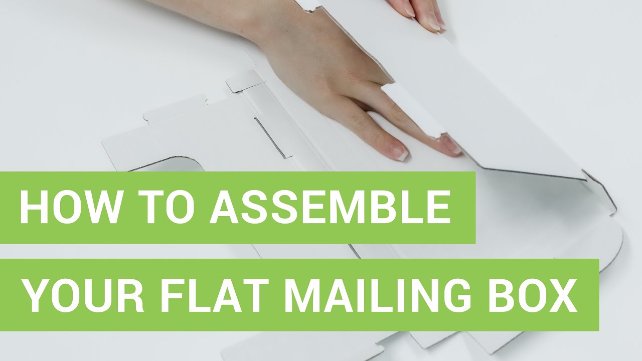 How To Assemble Your Flat Mailing Box - YouTube