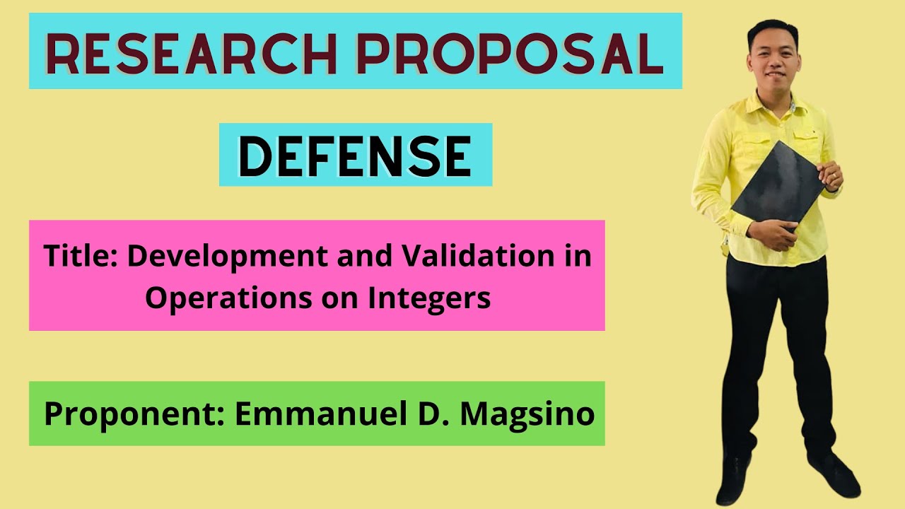My Research Proposal Defense - YouTube