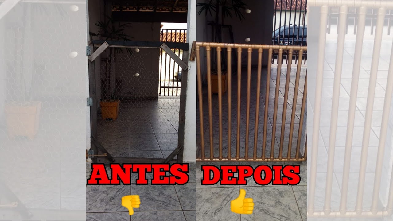 PORTÃO DE TUBO PVC COMO FAZER PORTÃOZINHO OU CERCA, CERCADO OU GRADE DE ...