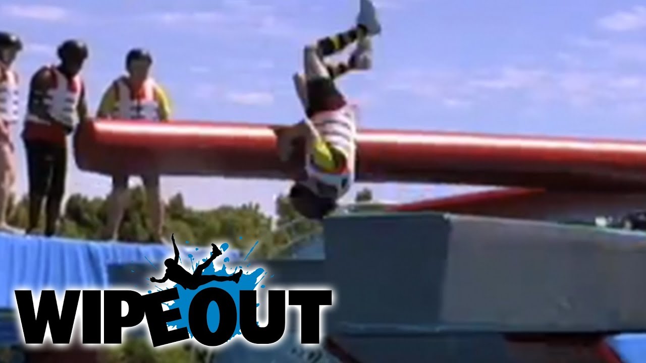 Double Cross Slam Flip | Wipeout - YouTube