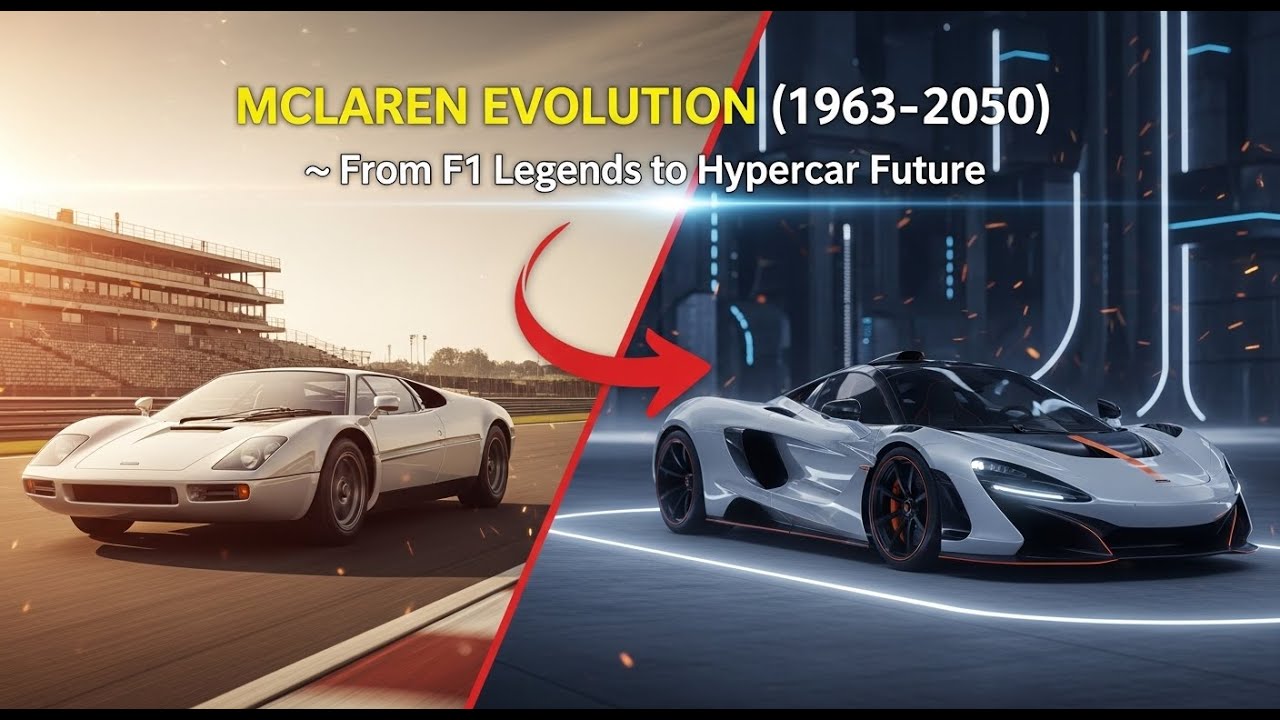 McLaren Evolution Timeline (1963–2050) 🏎 From F1 Legends to Hypercar ...