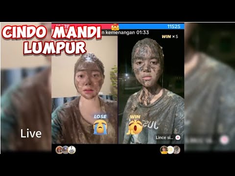 Cewek Cindo mandi lumpur PK Challenge Live Tiktok - YouTube