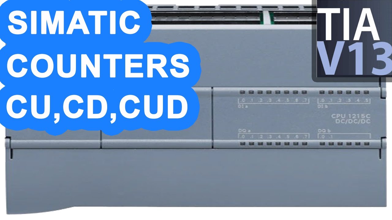 🔵Simatic Counters CU, CD, CUD Use in Siemens TIA Portal. Use Counters ...