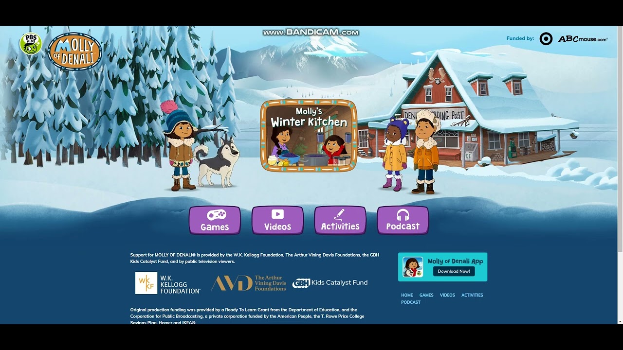 Molly of Denali Website on PBS Kids Introduction To Characters - YouTube