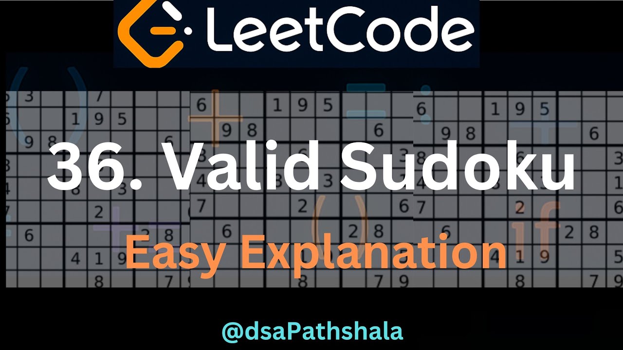 LeetCode 36 | Valid Sudoku | daily challenge Explained with Java & C++ Solution | LeetCode 36 ...