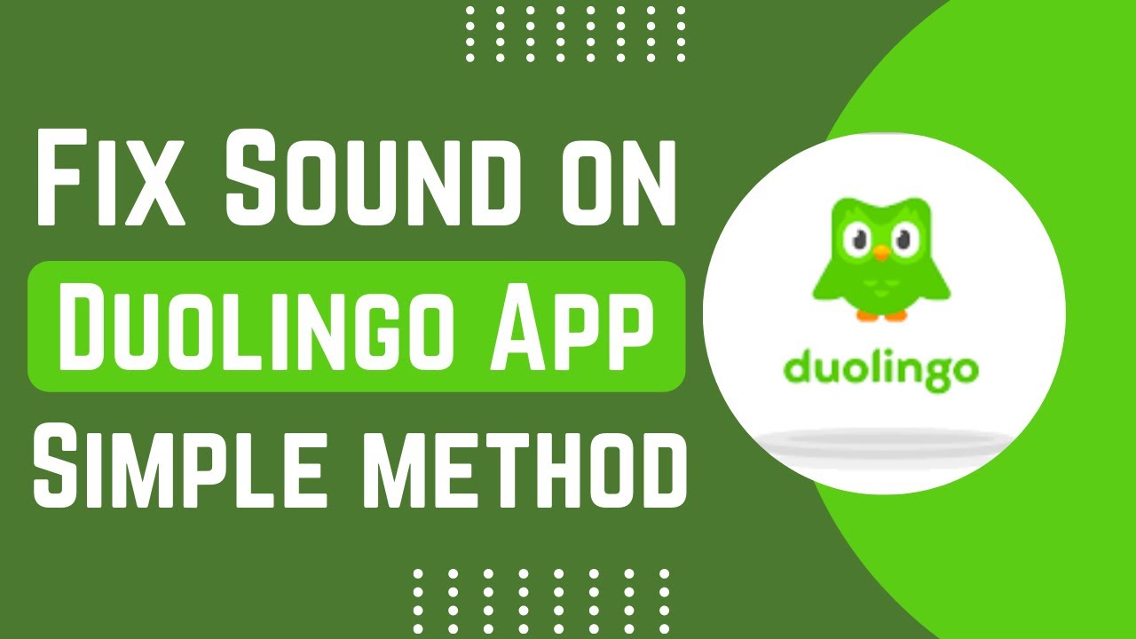How To Fix Sound On Duolingo Language Lessons App - YouTube