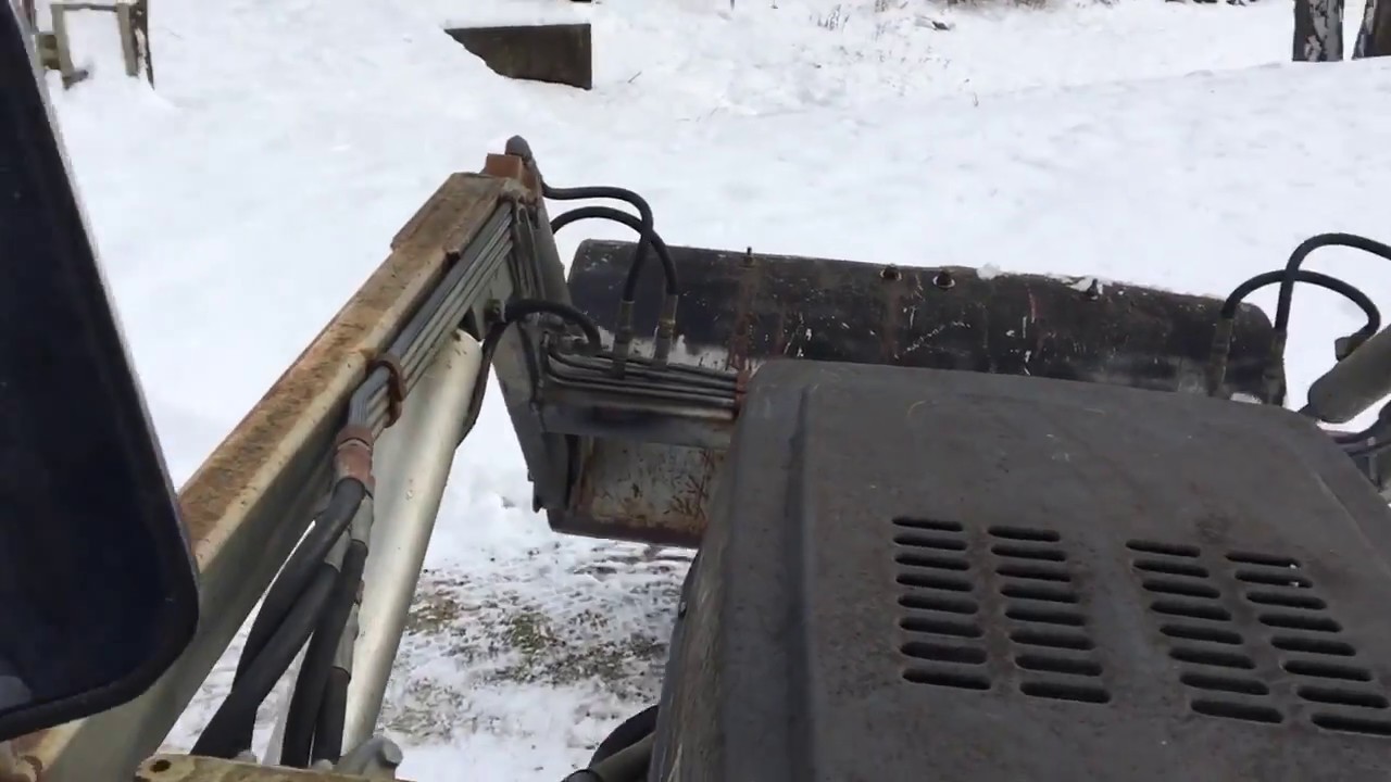 Craftsman GT6000 front end loader moving snow - YouTube
