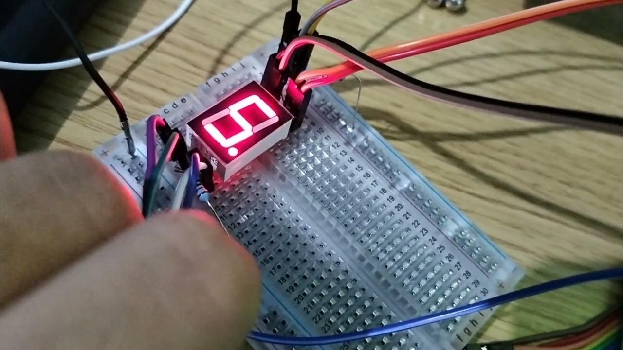 Contador de 7 segmentos. Del 1 al 9. con Arduino - YouTube