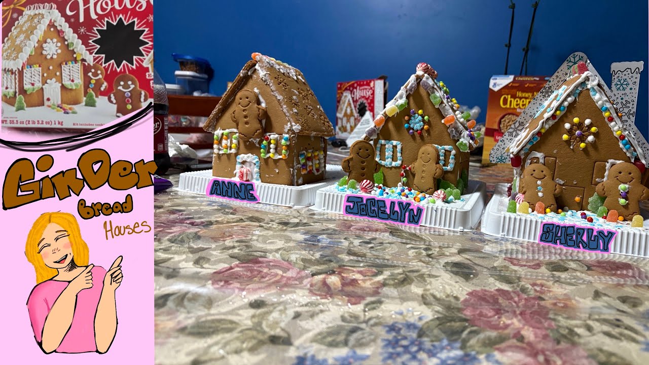 Building grinderbread houses with my COUISN🎄💞 - YouTube