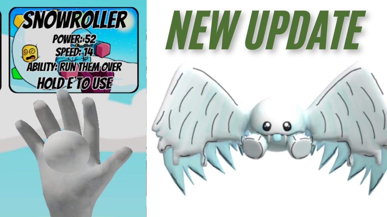 SLAP BATTLES NEW UPDATE! ROBLOX (SNOWROLLER GLOVE, SNOW PEEP UGC ...