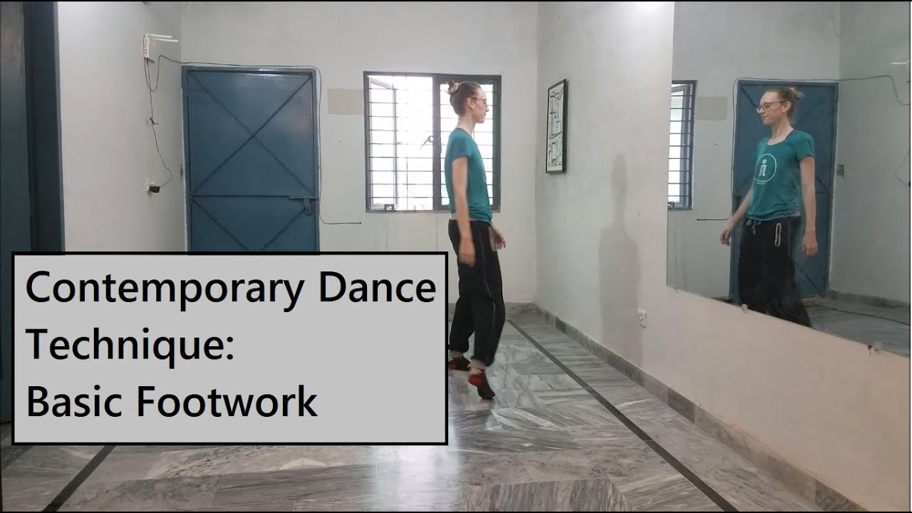 Footwork: Beginning Contemporary Dance Technique Class - YouTube