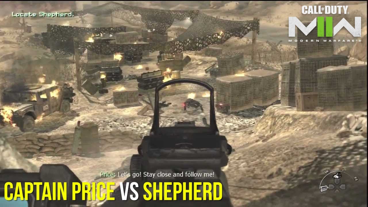 Captain Price Vs Shepherd | Call Of Duty Modern Warfare 2 Remastered ...