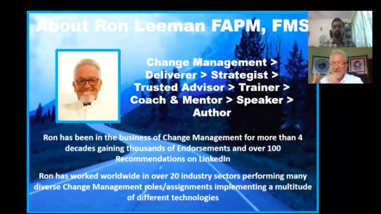 Practitioner Series - Podcast with Ron Leeman on Organisational Change ...