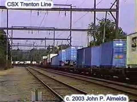 CSX Q176 and SEPTA 357 August 21 2003 - YouTube