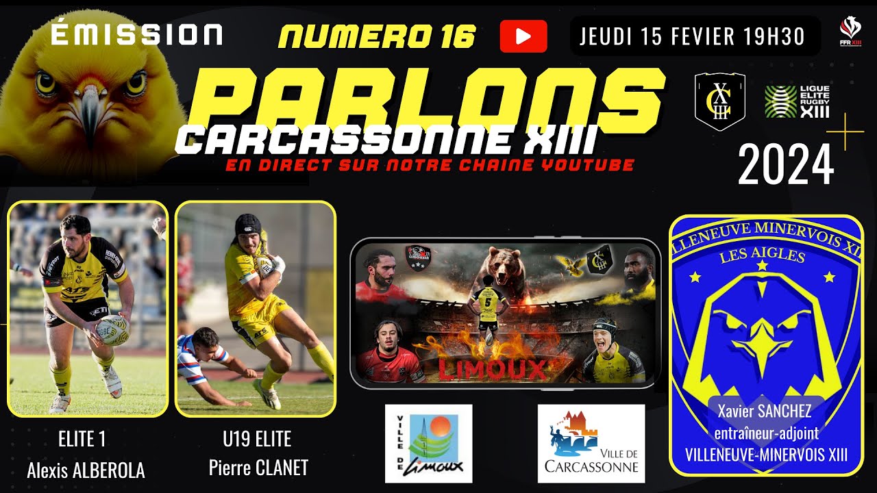 🟡⚫️ { Parlons Carcassonne XIII } 16" ième numéro - YouTube