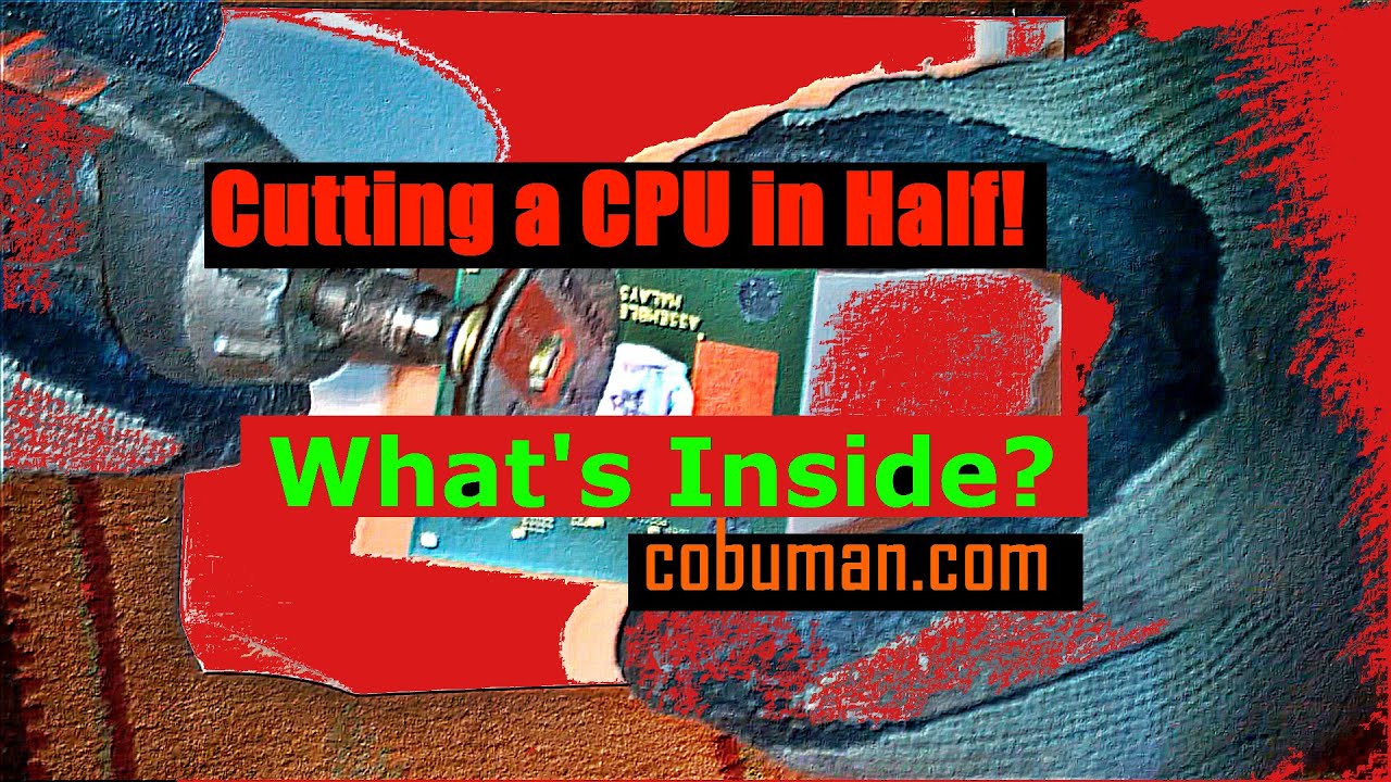 THE MOST BRUTAL TEARDOWN What's Inside of a Microprocessor? | Cutting ...